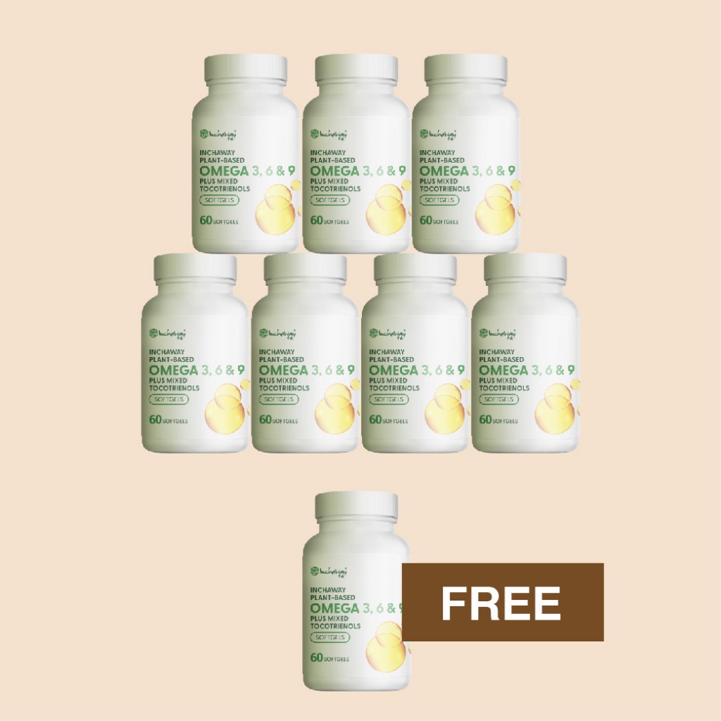 Inchaway Plant Based Omega 369 Softgel Sacha Capsule ( Fish Oil) 植物性软胶囊 ...