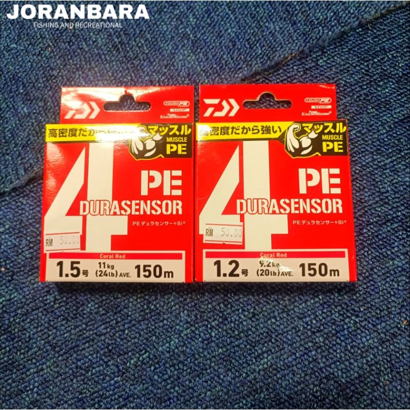 Daiwa 4PE Durasensor Braided Line 150m (Made in Japan) | Shopee Malaysia
