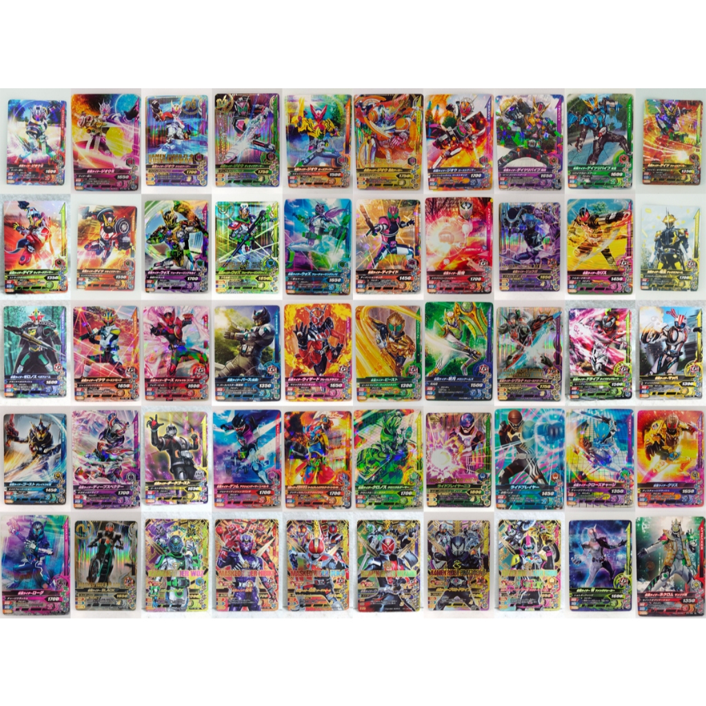 Ganbarizing Cards version RT4 Kamen Rider Zi-O / Ryuki / Den-O / OOO / Wizard / Gaim / Drive ...