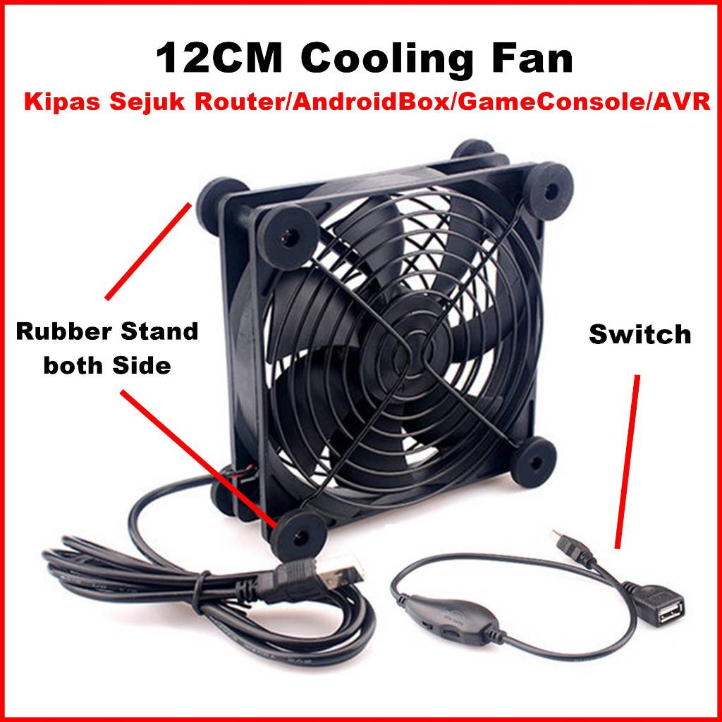 USB Kipas Router Wifi Desktop Computer Fan | Router Cooling Fan Modem ...