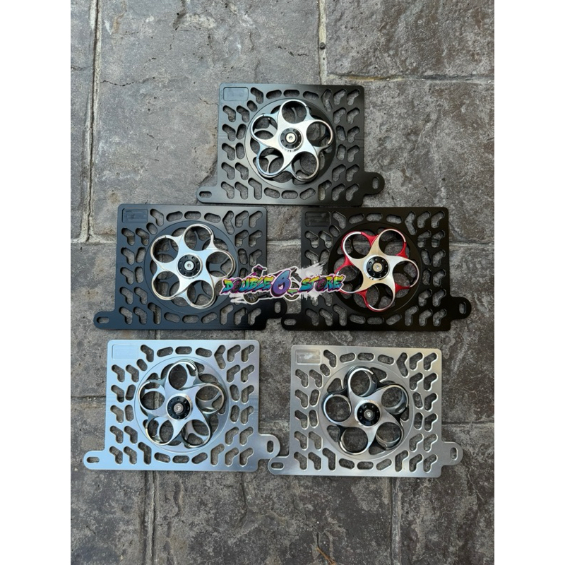 NVX NMAX 155 V1 V2 RADIATOR COVER ALLOY FULL CNC WITH ROTATING FAN ...