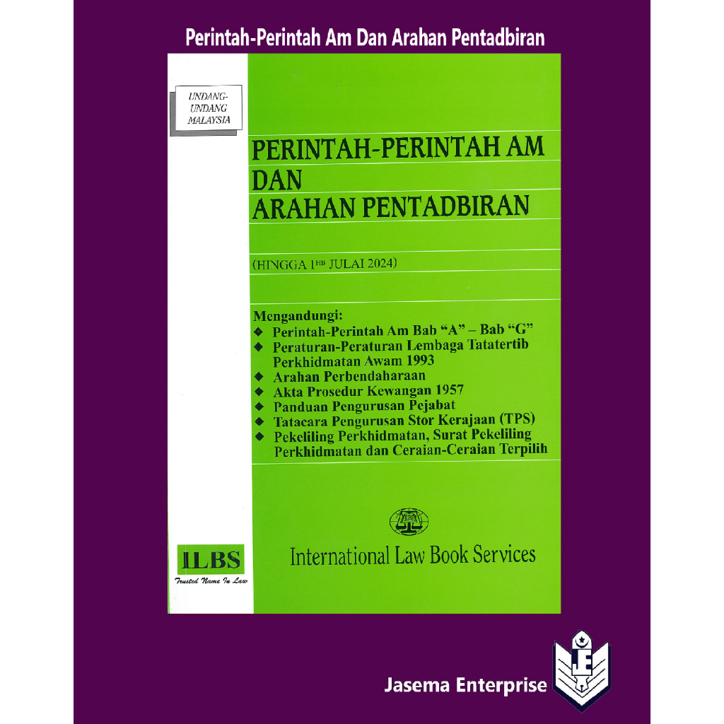 Perintah-Perintah Am dan Arahan Pentadbiran (Hingga 1hb Julai 2024) | Shopee Malaysia