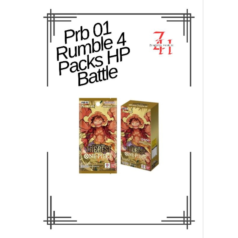 PRB 01 - Rumble 4 Packs (One Piece TCG) | Shopee Malaysia