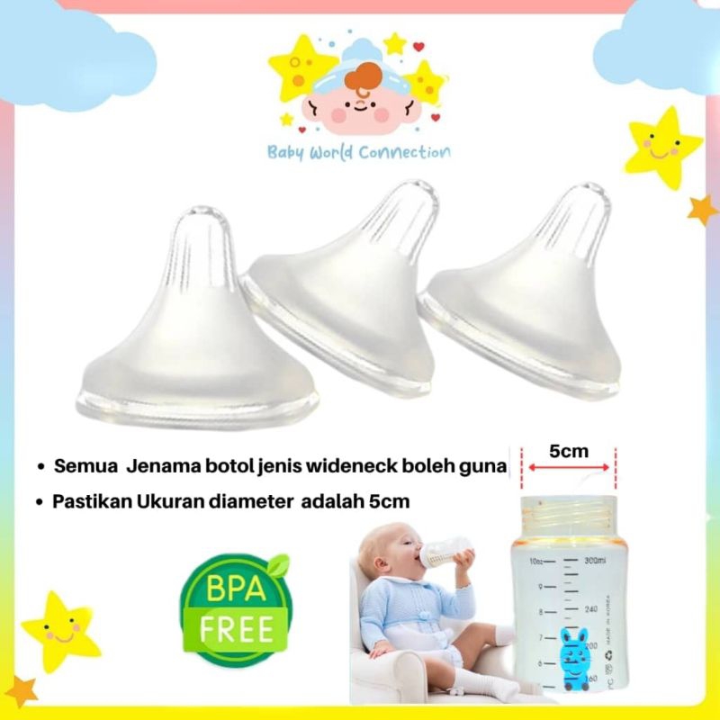 Puting Baby Botol Susu baby Wideneck for Baby Feeding nipple ...