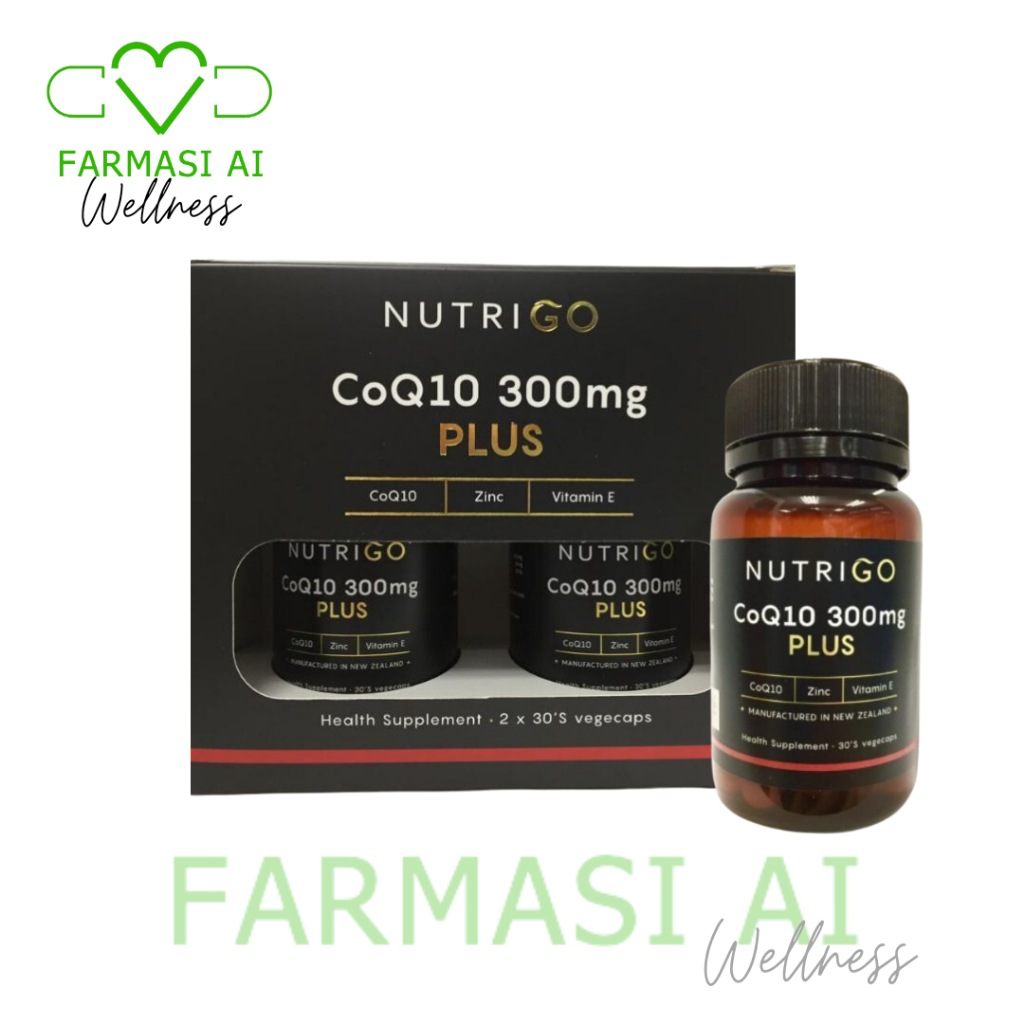 Nutrigo CoQ10 300mg Plus Softgel Capsule 2x30's (Twinpack) (Exp : 06/ ...