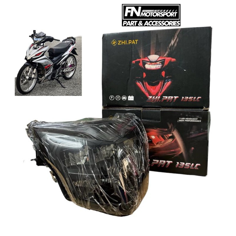 ORIGINAL LC135 V2 V3 V4 V5 V6 V7 HEAD LAMP LED YAMAHA LC-135 LAMPU DEPAN HEADLIGHT LIGHT VIETNAM ...