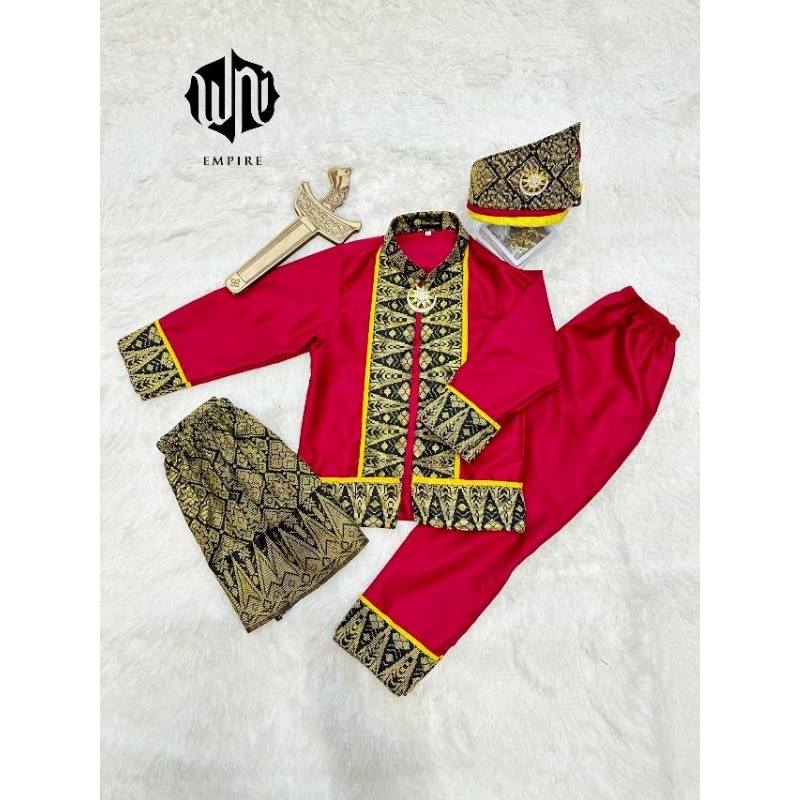 BAJU LAYANG SILAT KANAK-KANAK LELAKI (DESIGN BANGSAWAN MAROON) BUSANA ...
