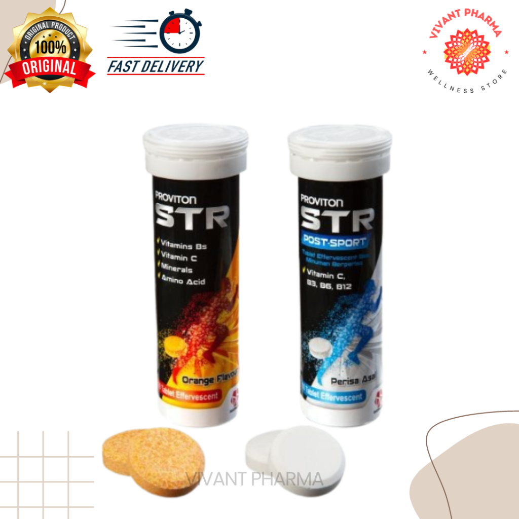 Proviton STR Sports Effervescent Tablets 10's (Pre/Post Energy Drink) | Shopee Malaysia