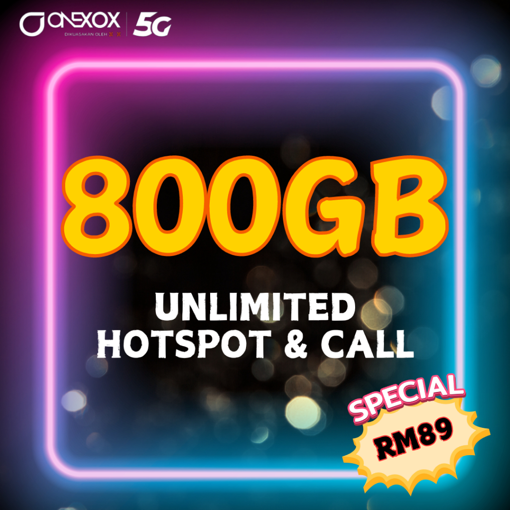 ONEXOX XOX B89DB 800GB High Speed Data 4G 5G, Unlimited Call, Unlimited Hotspot, No Contract ...