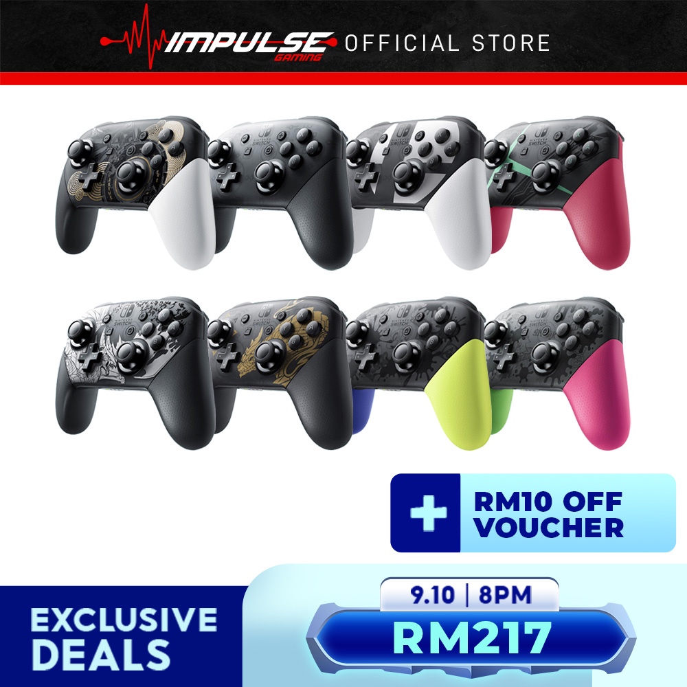 NSW Nintendo Switch Official Pro Controller [Zelda Tears of the Kingdom ...