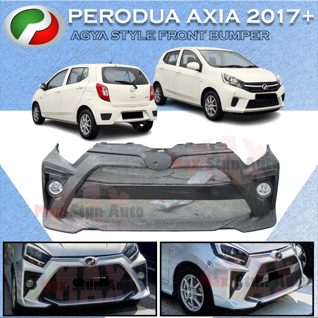 PERODUA AXIA 2017+ AGYA STYLE FRONT BUMPER & REAR BUMPER (AGYA) BUMPER ...