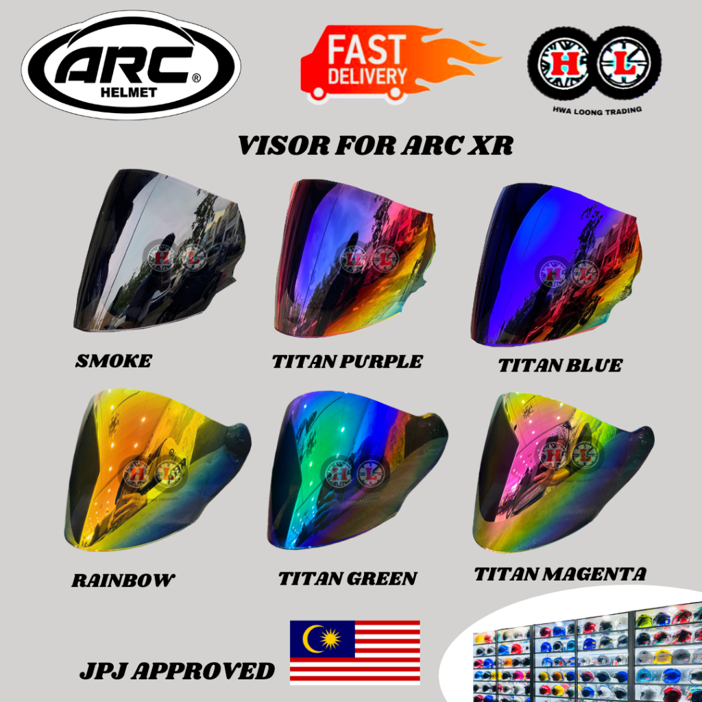 VISOR ARC XR ( VISOR SIANG & MALAM ARC XR HELMET ORIGINAL ) - VISOR ...