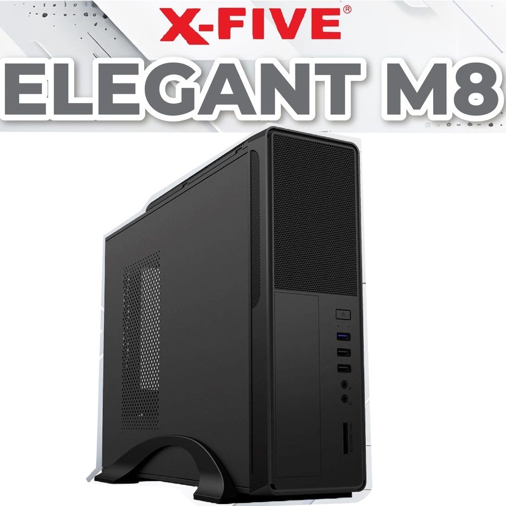 X-Five Elegant M8 Small Slim Casing Micro-ATX PSU with 1 Fan | Shopee ...