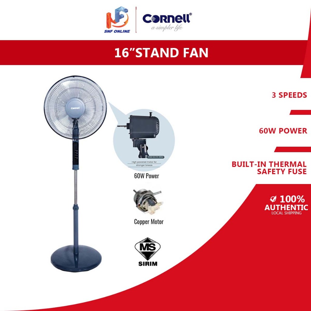 Cornell 16'' Stand Fan CFN-S166AX | Shopee Malaysia
