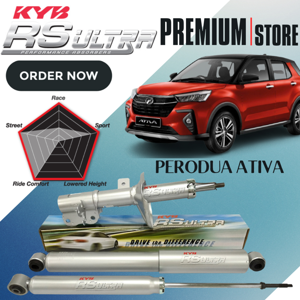 PERODUA ATIVA 2021 - KYB RS ULTRA HEAVY DUTY SHOCK ABSORBER 100% ...