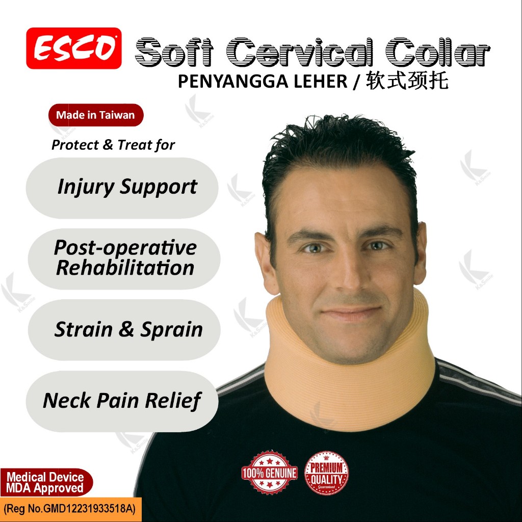 Soft Collar for Neck Pain/Cervical Collar/Neck Support/Sokongan Leher ...