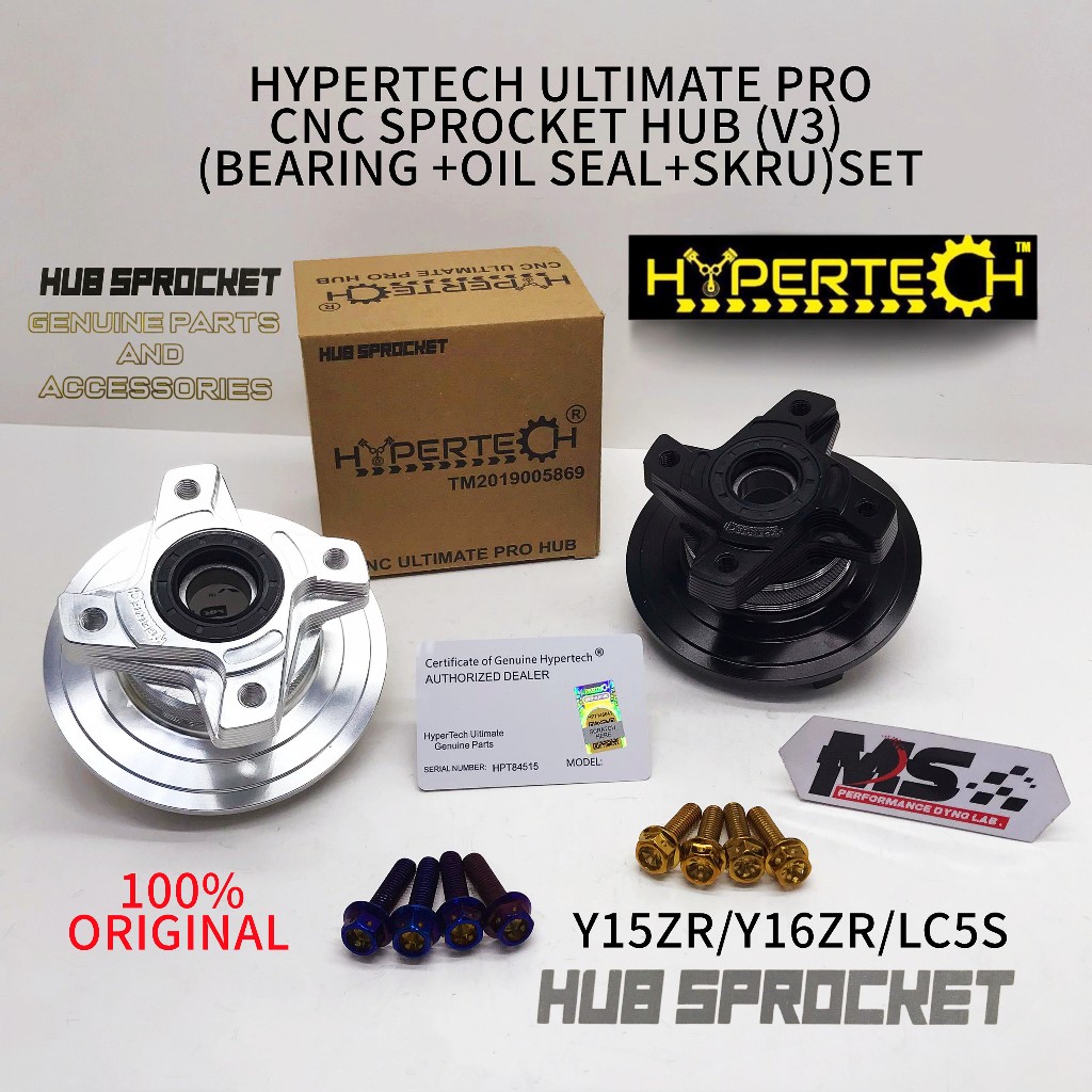 Set Hypertech Sprocket Hub CNC Ultimate Pro-V3 Y15ZR/Y16ZR/LC5S (With ...