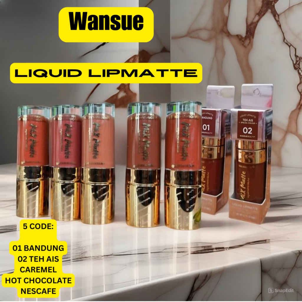 💥LIQUID LIPMATTE WANSUE NEW 6ml ready stock 💯original HQ | Shopee Malaysia