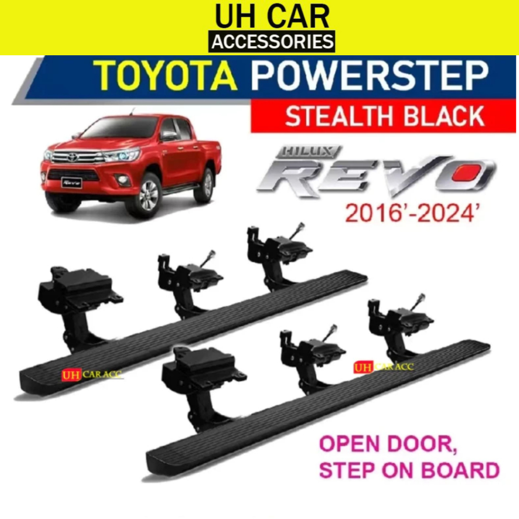 Toyota Hilux 2016 - 2024 Aluminum Alloy Power Side Steps Retractable ...
