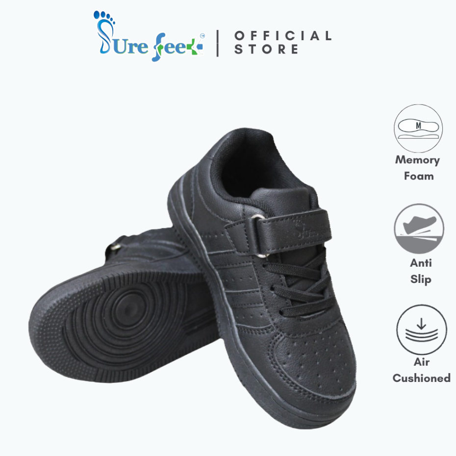 SURE FEET SFVE2001 Water Resistant Ultra-Light Sneakers/School Shoes ...