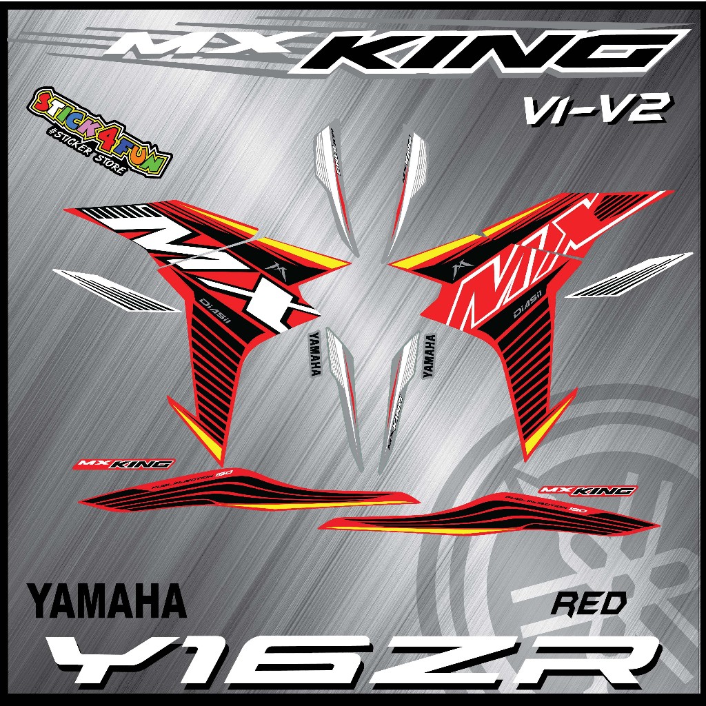 STRIPE MOTOR YAMAHA Y16/Y16ZR V1-V2 MXKING IND (17) CUSTOM STRIPE BODY ...