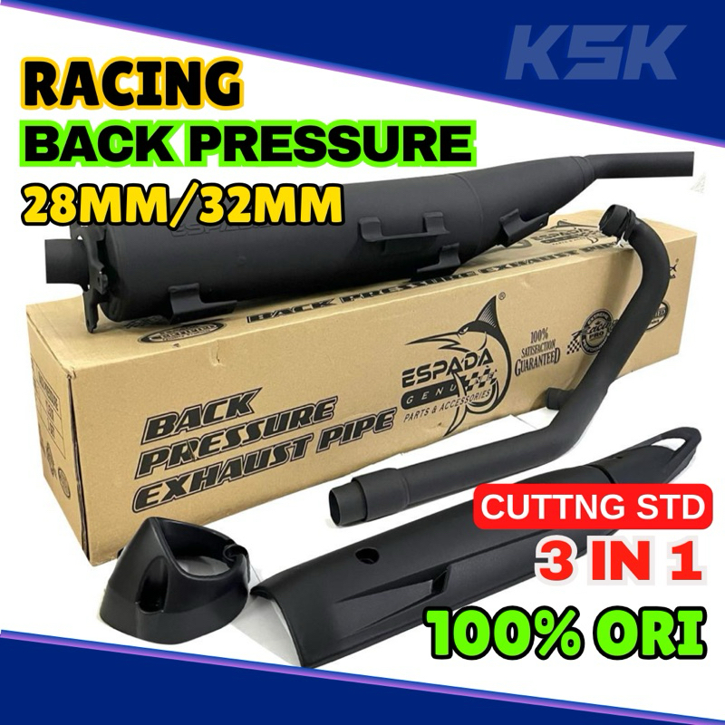 ESPADA EXHAUST BACK PRESSURE BP1 EKZOS PIPE 28MM 32MM Y15ZR Y15 V1 V2 LC135 LC 135 LC4S LC5S ...