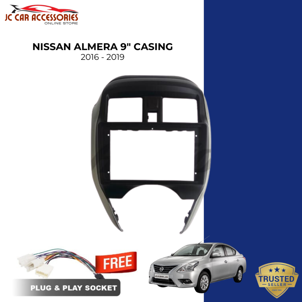 Nissan Almera 2016 - 2019 9 Inch Android Player Casing With Socket Plug ...