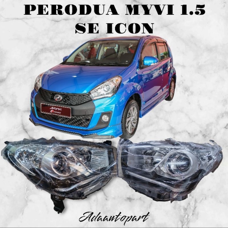 PERODUA MYVI ICON 1.5 ( LED ) PROJECTOR HEADLAMP NEW- LH & RH (DEPO ...