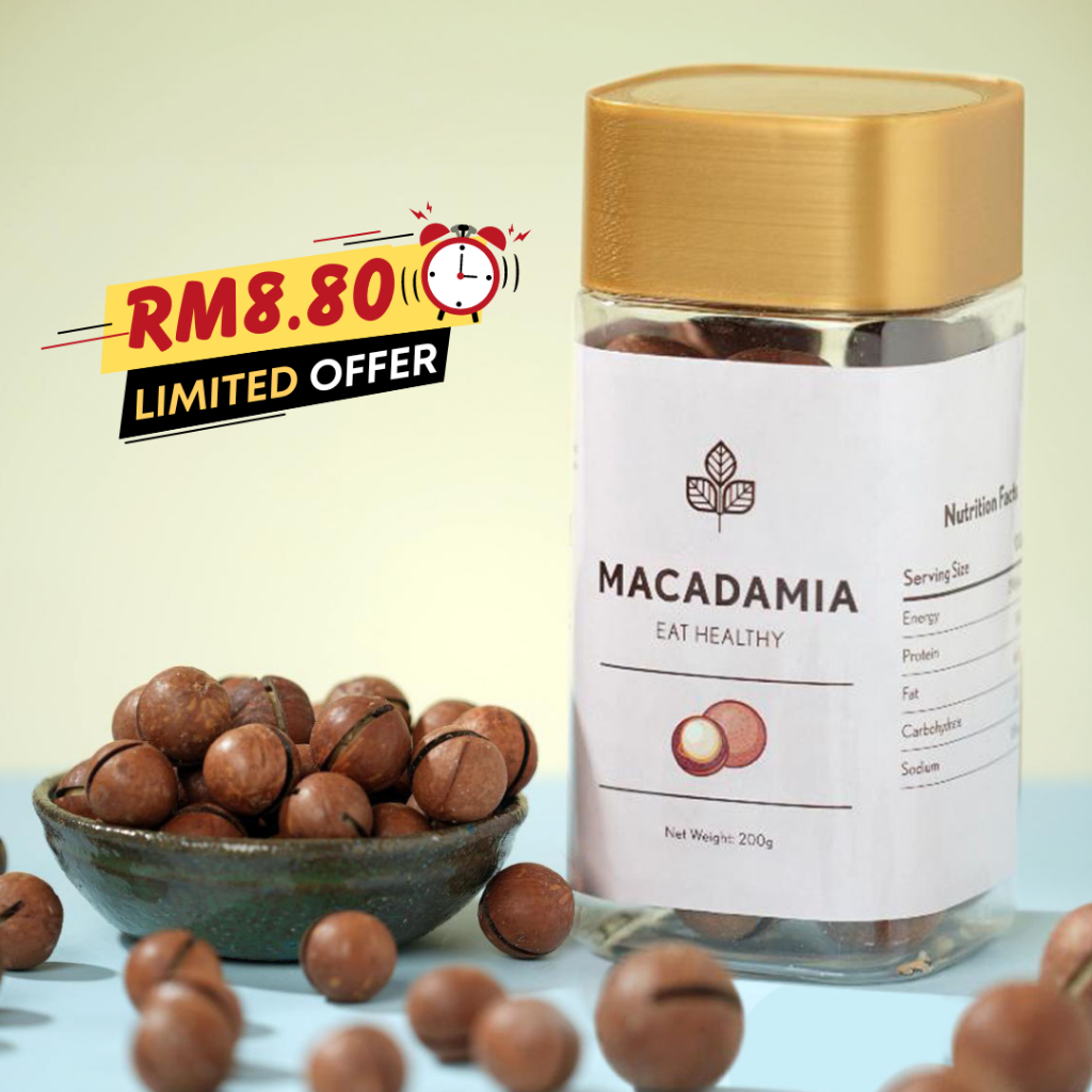 200gm The Nuts Bar HIGH GRADE Macadamia Nuts in Shell Kacang 夏威夷果 ...