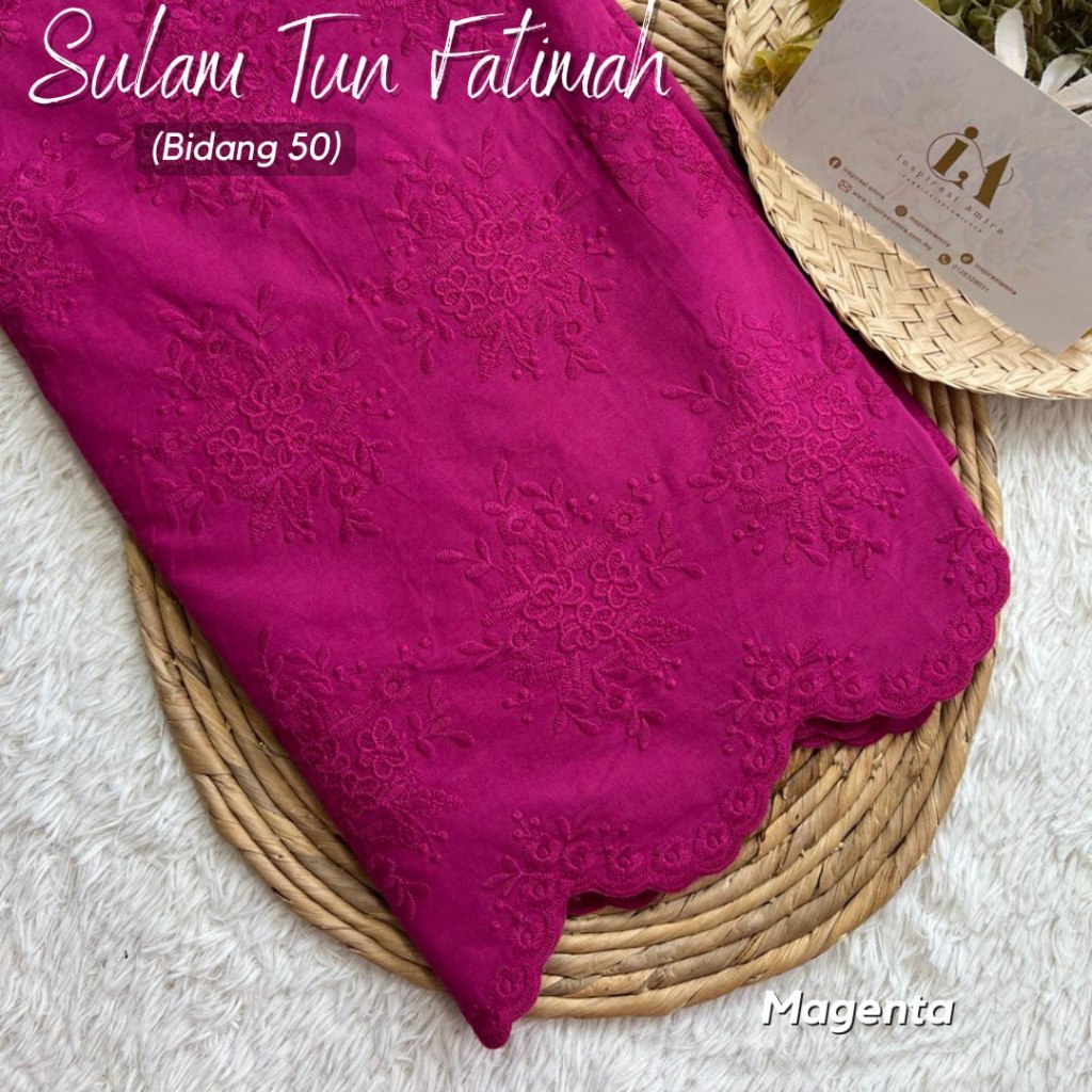 (2 Meter SULAM) SULAM TUN FATIMAH SULAM EYELET KAIN PASANG I KAIN ELA ...