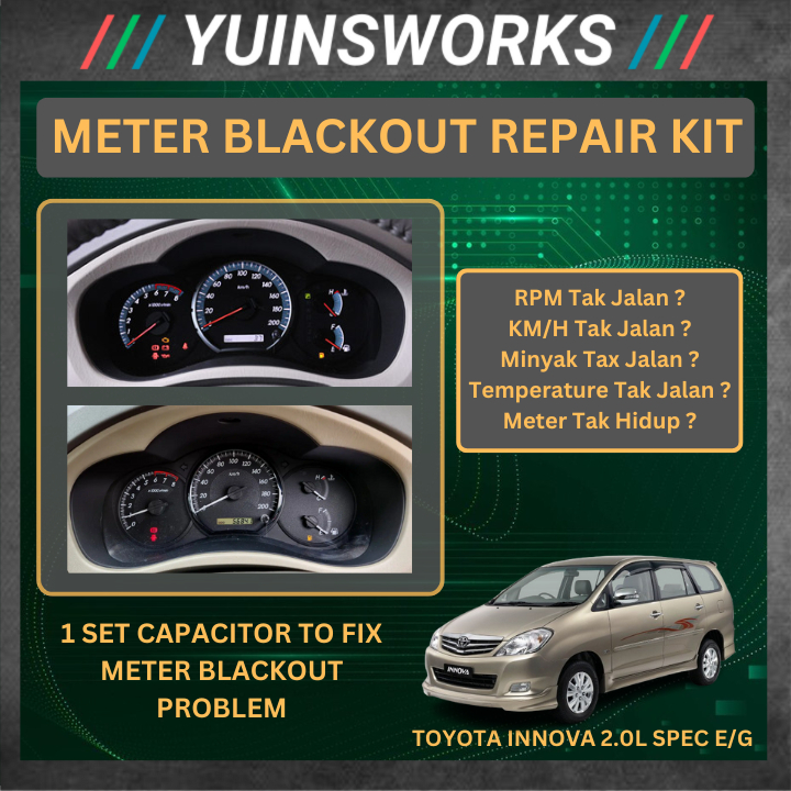 INNOVA 2.0L SPEC E/G Meter Blackout Repair Kit for TOYOTA INNOVA 2.0L ...