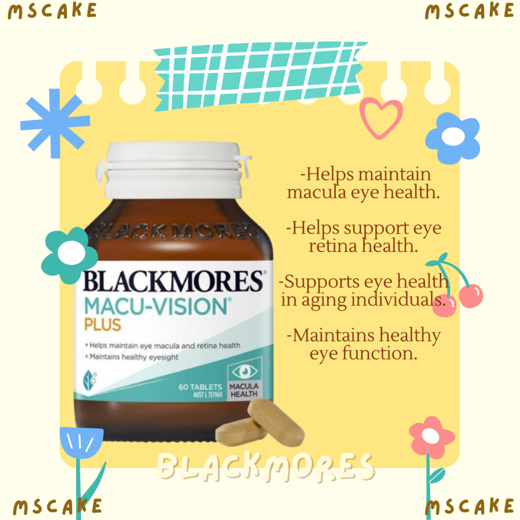 Blackmores Macu-vision PLUS 60 Tablets 升级版抗氧化护眼宁 | Shopee Malaysia