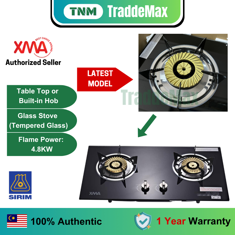 🔥[ORIGINAL] XMA By AIWA Tempered Glass Premium Built-in Gas Hob XGS ...