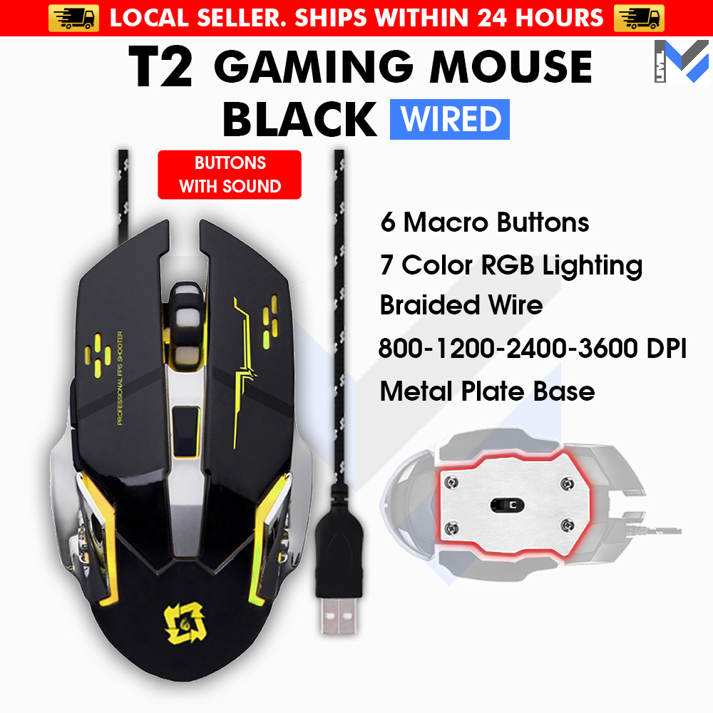 Mouse wireless wired mouse gaming DUAL MODE 7 buttons Rechargeable Wi ...