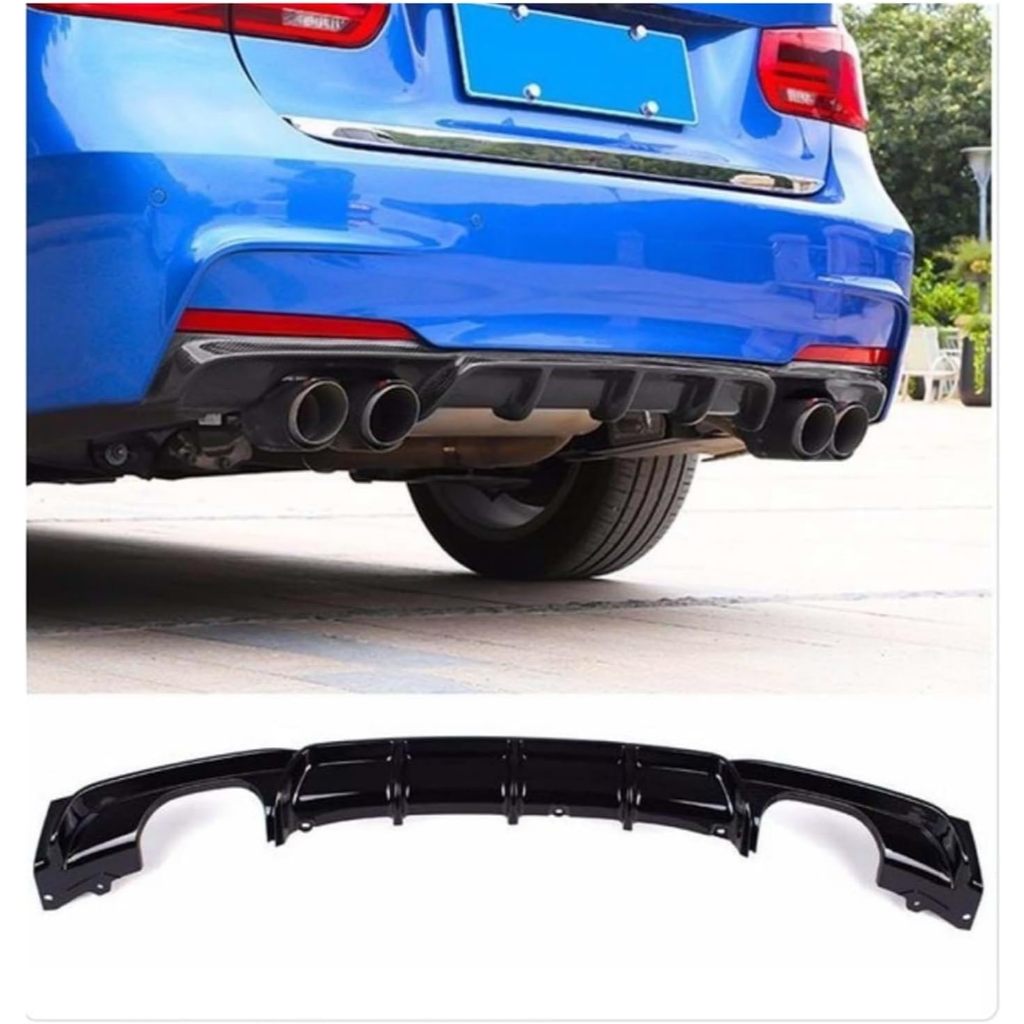 BMW 3 series F30 M sport diffuser lip F30 MP rear diffuser carbon rear ...