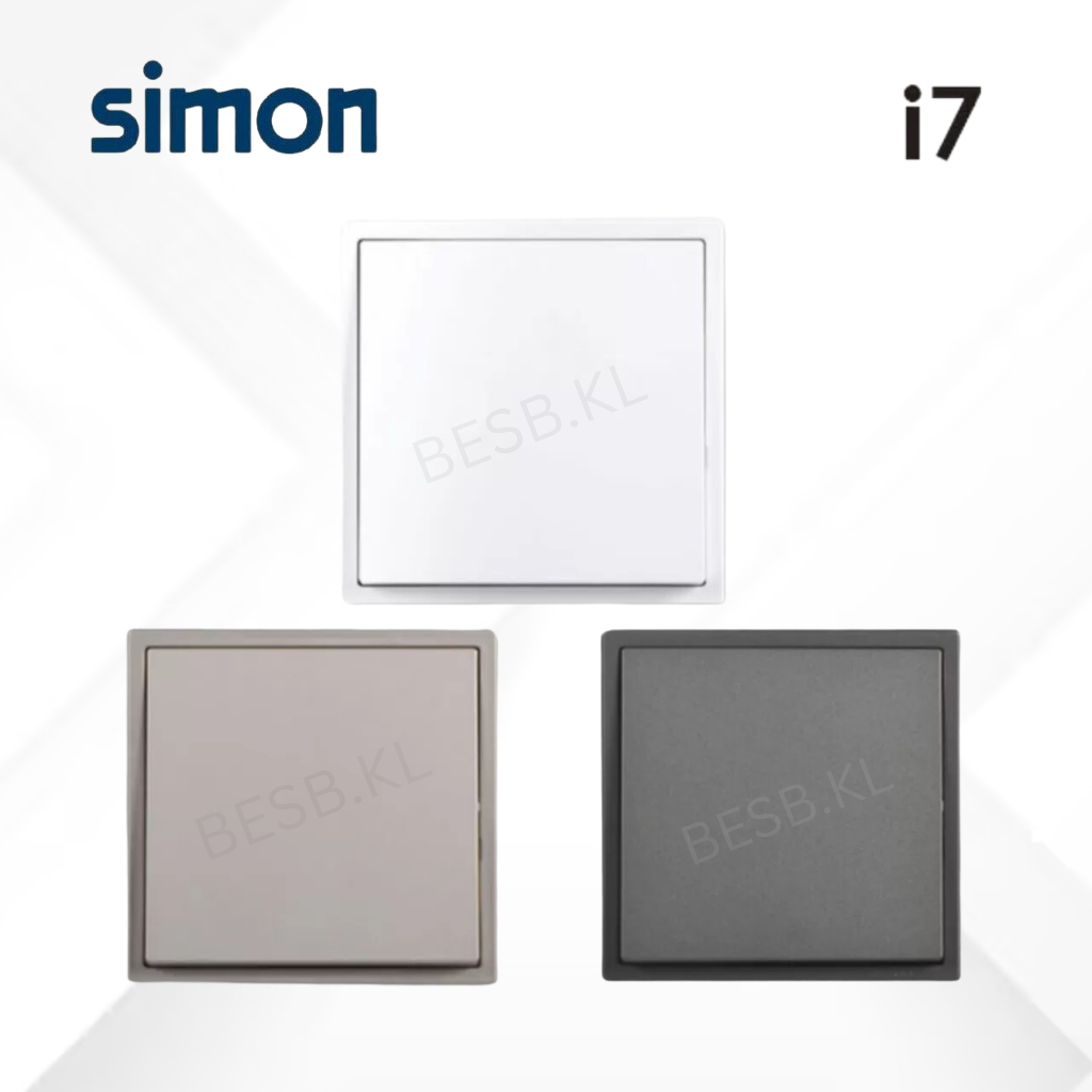 Simon I7 Switches 701011 701012 16A 1 Gang 1/2 Way Matt White Champagne ...