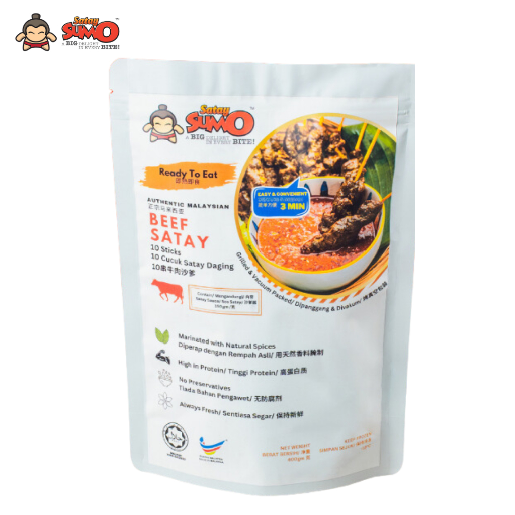 HALAL Frozen Beef Satay (Ready-To-Eat) | Shopee Malaysia