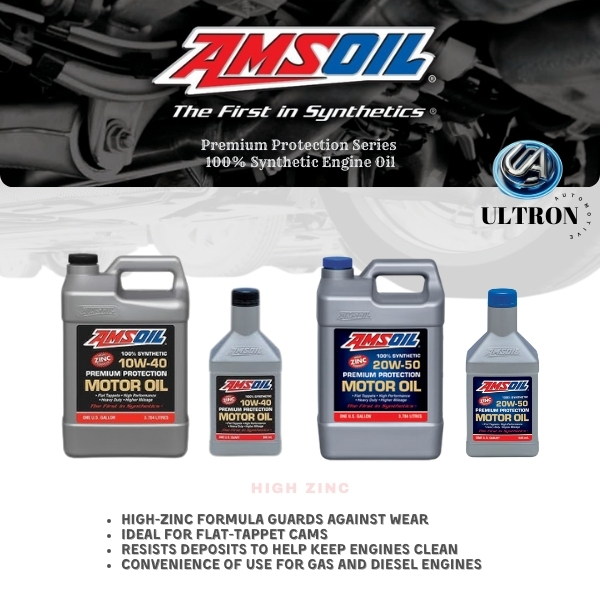 Amsoil USA SAE 100% Fully Synthetic Premium Protection Series Engine ...