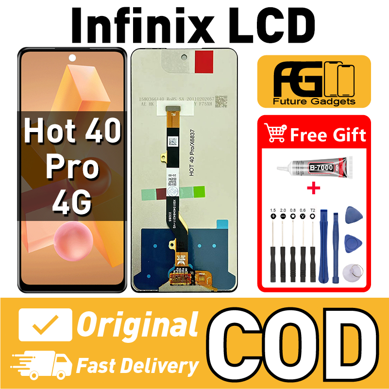 LCD INFINIX Hot 40 Pro 4G Compatible For ORIGINAL LCD Skrin Touch ...