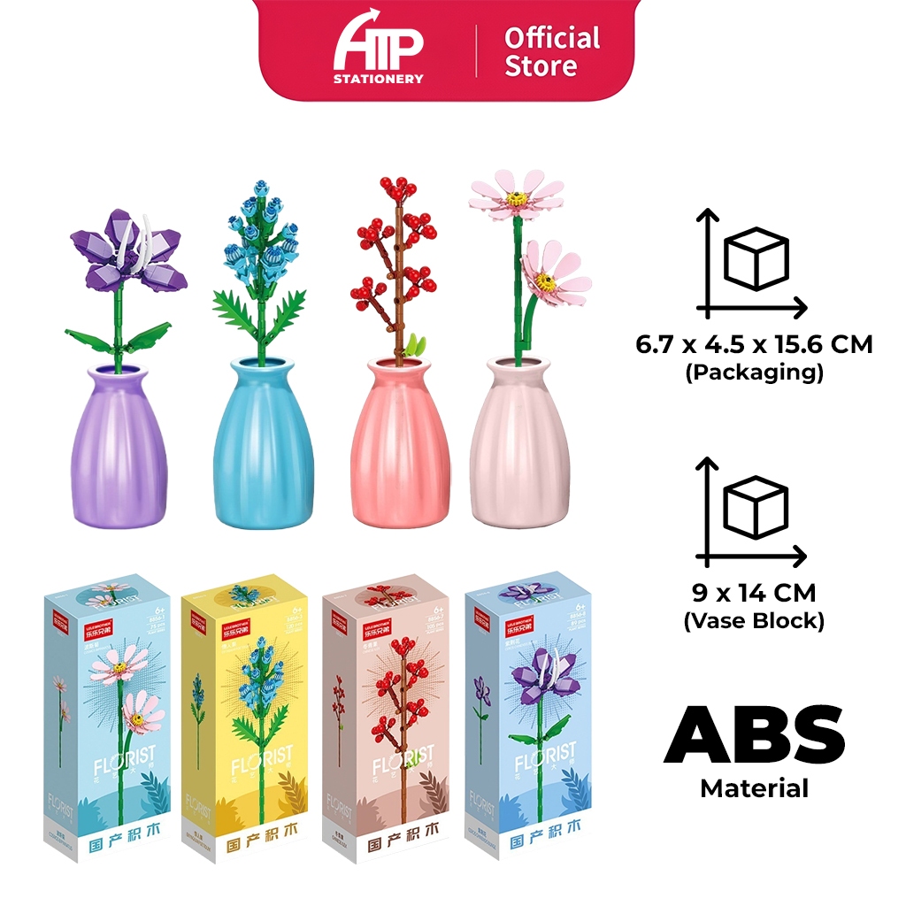 DIY Flower Series Flower Design Nano Puzzle Kid Educational Toys ...