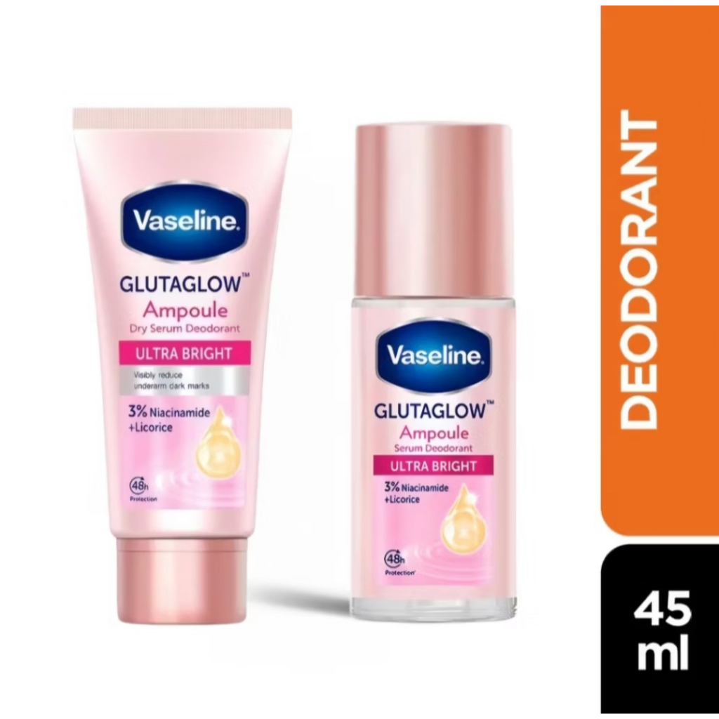 Vaseline Women Dry Serum Deodorant Ultra Bright Renew Smooth Serum 45ml ...