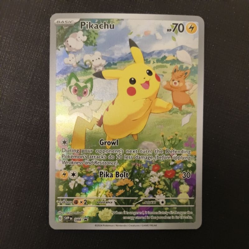 Pokemon Card TCG : Pikachu Promo SVP088 Holo Promo Illustration Rare ...
