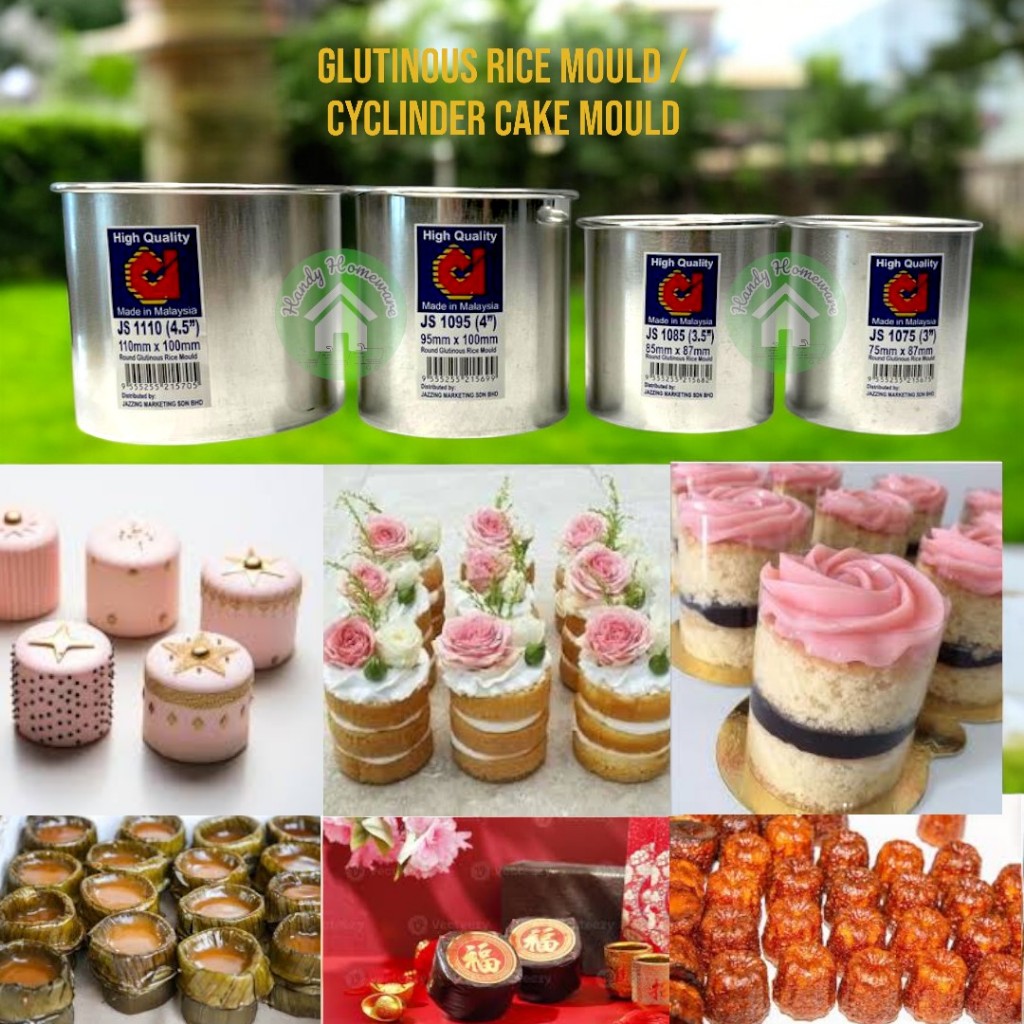Aluminium High Round Cake Mould Glutinous Rice Mould Kuih Bakul 年糕模具 ...