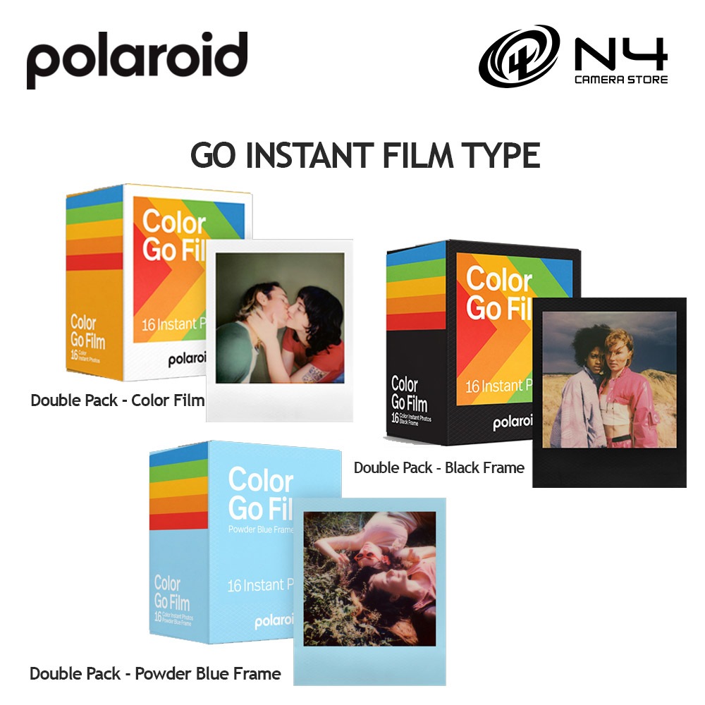 Polaroid Go Color Film Double Pack 16 Photo - ( Color / Black Frame ...
