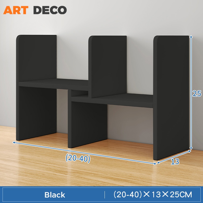 Desk Organizer Adjustable Desktop Rack Book Shelf Extendable Table Top ...