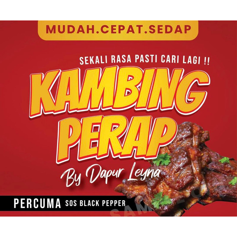 Kambing Perap by Dapur Leyna PERCUMA Sos Black Pepper | Shopee Malaysia