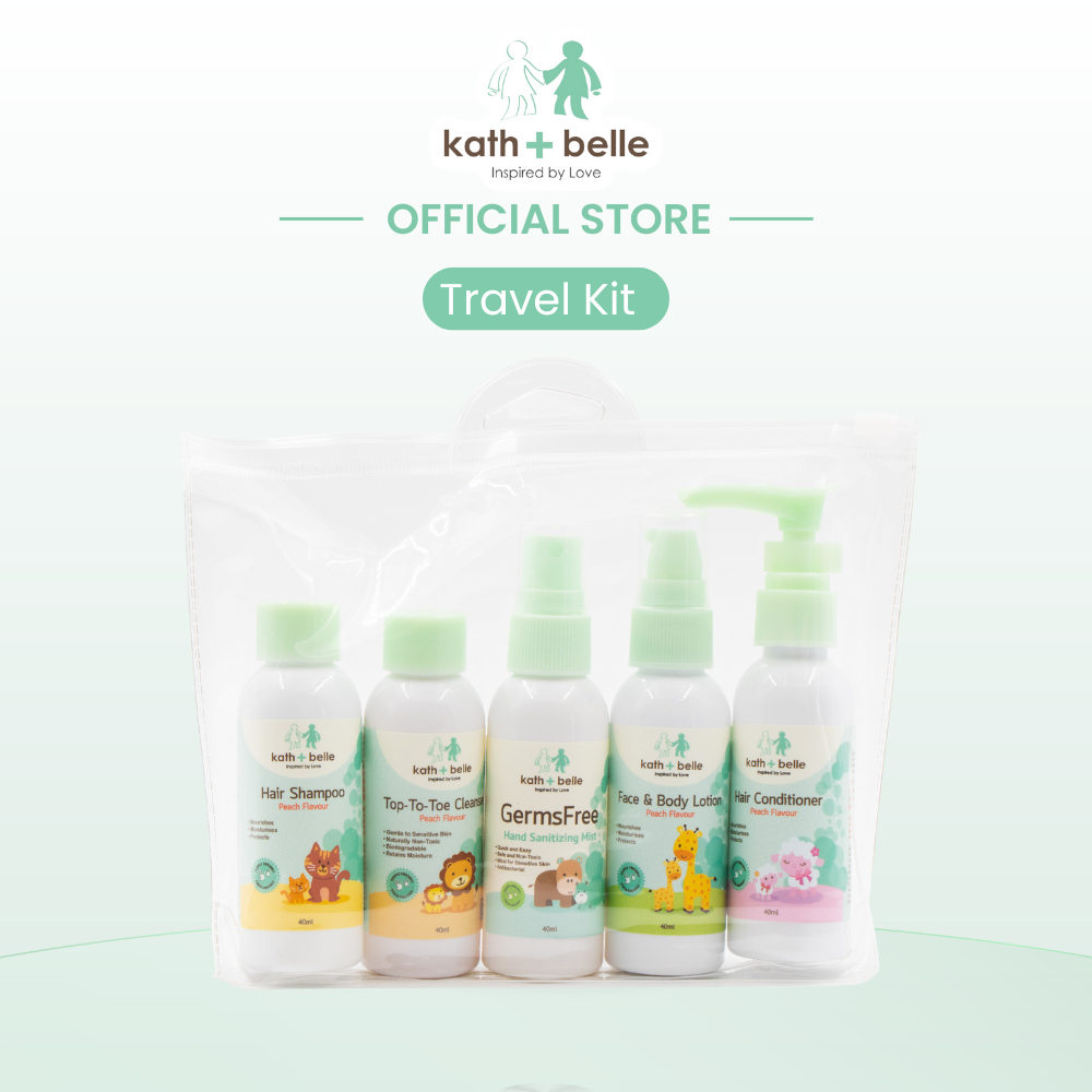 Kath + Belle 5-in-1 Baby Travel Kit | Hypoallergenic, Safe&Gentle for ...