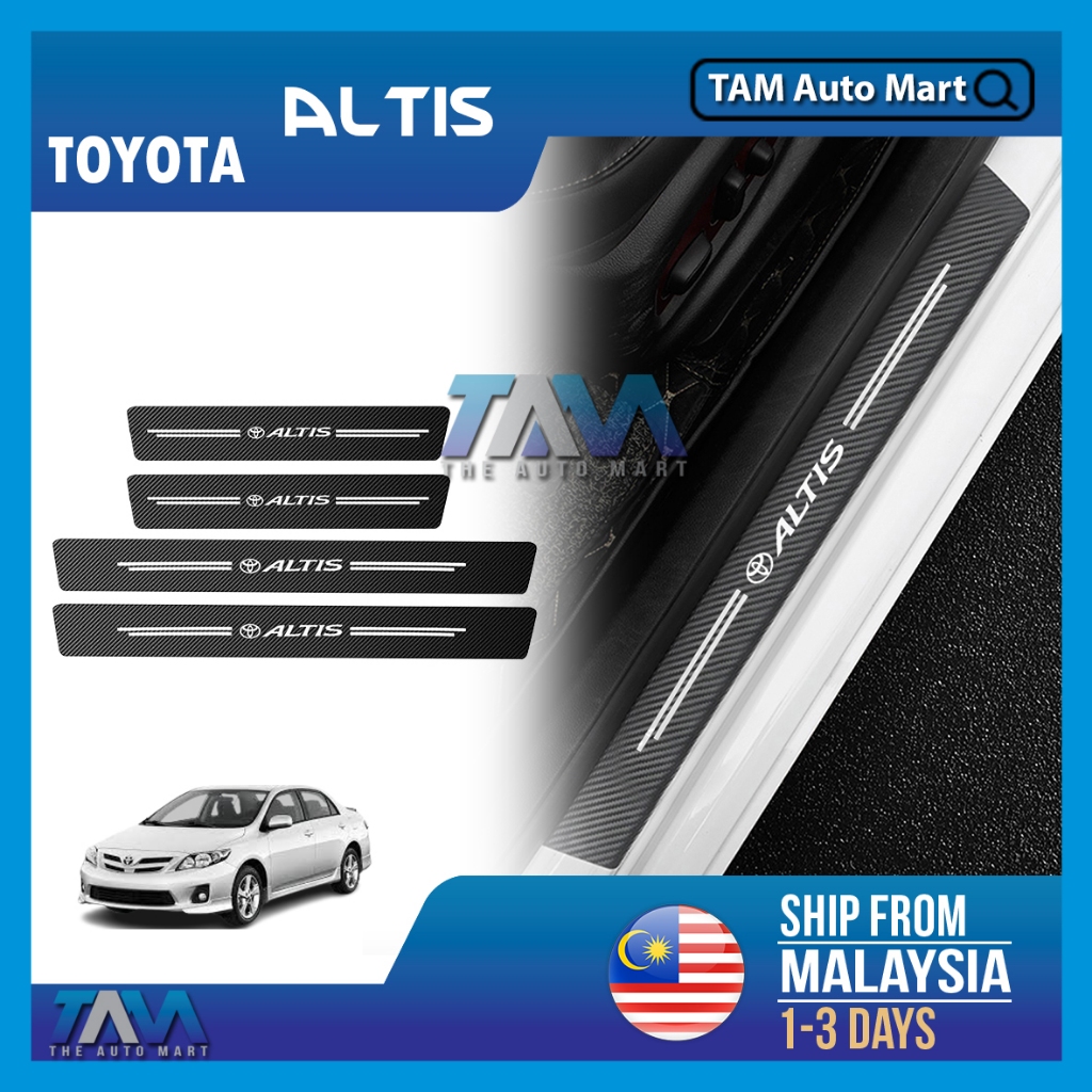 Toyota Corolla Altis E140 Door Step Anti Scratch Side Door Sill Strip ...