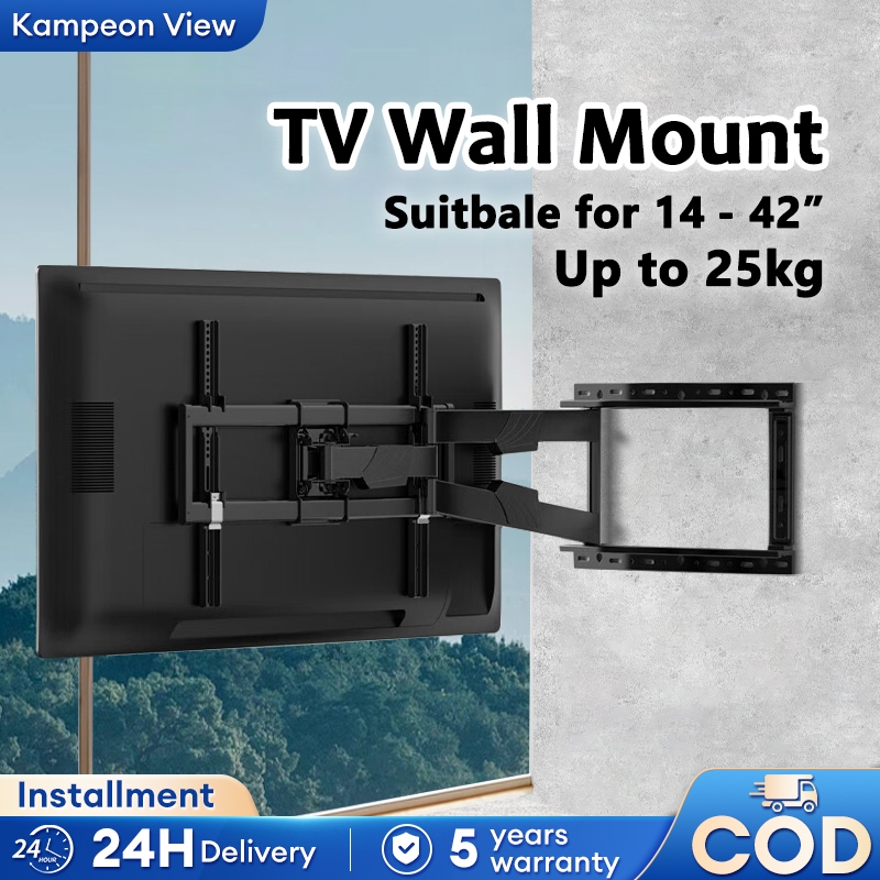 Adjustable TV Bracket TV Stand Suitable for 14-70 Inch Metal Wall Mount ...