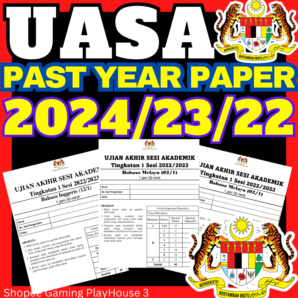 [UPDATED 2025] UASA Past Year Papers Tahun1-6 Tingakatan 1-3 ALL ...
